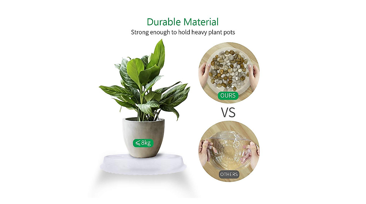 Durable JOYSEUS Plant Saucers - 6 Pack 14 Inch