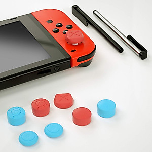 Stylus Kit for Nintendo Switch, 2 Stylus for Switch and 6 Thumb Grip Caps