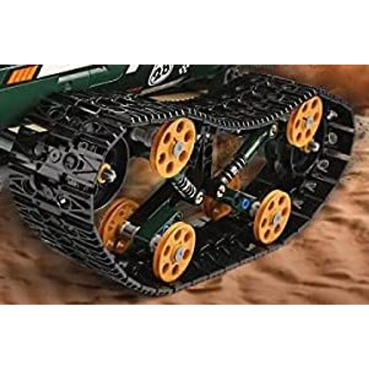 General Jim's 360 Degree Remote Control Crawler Monster Truck Vehicle with Remote Phone App Controlled Modular Building Blocks Bricks Vehicle 625 Piece Toy Building Set - for Teens and Adults
