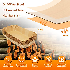 Air Fryer Liners For Ninja Smart XL Air Fryer,120Pcs Air Fryer Liners Disposable For Ninja FG551 6-in-1 Grill Air Fryer Parchment Paper Rectangular For Ninja Foodi Air Fryer Accessories Baking