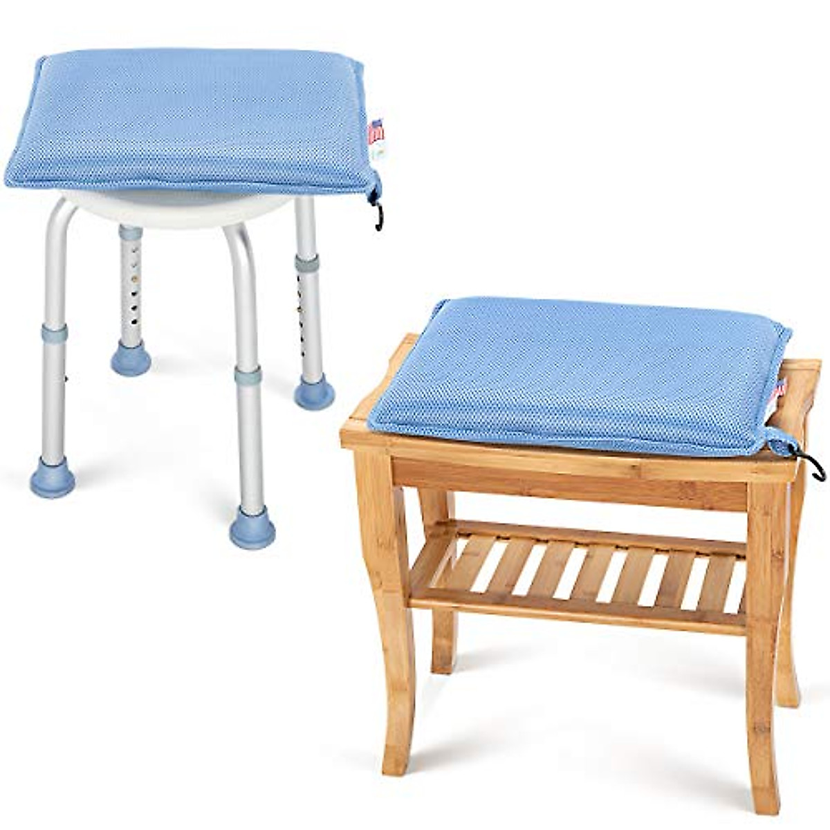 OasisSpace Cushion for Shower Chair, Seat Cushion for Shower Bench, Transfer Benches, Shower Chairs and Kneeling Pads,Bath Seat Cushion for Elderly, Senior, Handicap & Disabled