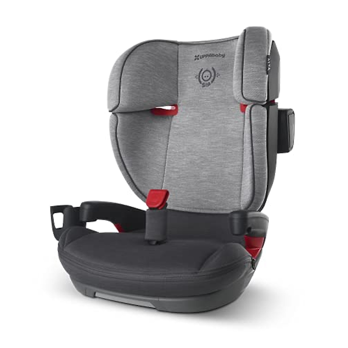 UPPAbaby ALTA Booster Seat - Morgan (Charcoal Melange) + Extra Cup Holder for ALTA