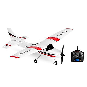 WLtoys XK F949S Cessna-182 500mm Wingspan 2.4GHz 3CH 6-Axis Gyro Remote Control Airplane with RC Transmitter & Lithium Battery - RTF RC Airplane Toy Vehicle for Adults (HELIDIRECT)