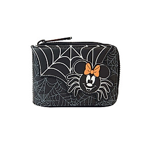 Loungefly Minnie Mouse Spider Glow Accordion Faux Leather Wallet