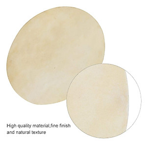 2pcs Drum Head Skin, 8.5/12in Faux Buffalo Leather with Consistent Clear Sound for African Bongo Drums 2 Size to Choose(12 inch)