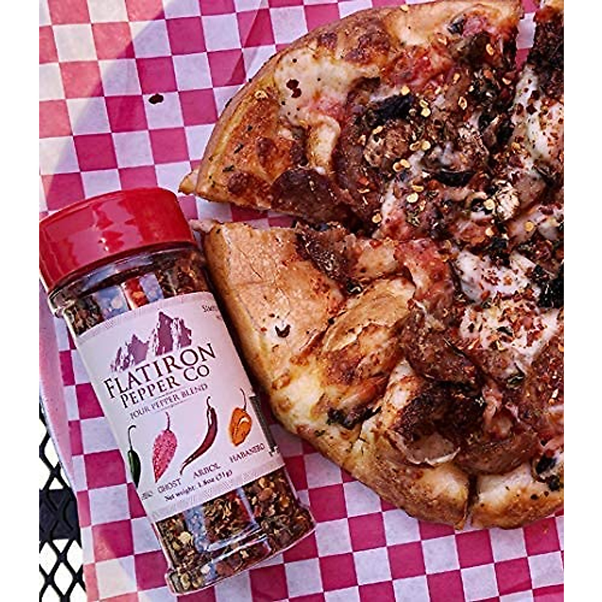 Flatiron Pepper Co - Four Pepper Blend. Premium Red Chile Flakes. Habanero - Jalapeno - Arbol - Ghost Pepper