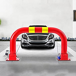 Parking Barrier Parking Lock Double Bar Gantry Parking Lock Garage Space Lock Thicken Anti-Collision Parking Space Lock Manualarchoutdoor(60 * 33cm)
