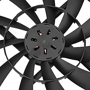 Diydeg Solar Powered Fan Kit, 100W 12V 10in Waterproof Cooling Round Solar Panel Exhaust Fan with Fan Cover, 3000 RPM Outdoor Portable Mini Ventilator for Chicken Coops, Greenhouse Shed, Pet House