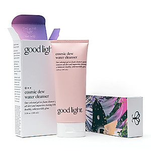 good light Cosmic Dew Water Cleanser. Celestial Gel-to-Foam, Multi-Purpose Cleanser to Remove Impurities and Hydrate. Made with Glycerin and Hyaluronic Acid. Sensitive Skin Safe (3.38 fl oz)