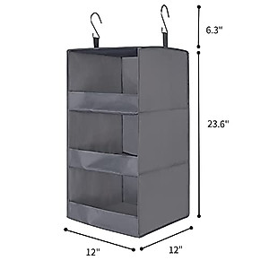 GRANNY SAYS Bundle of 1-Pack Closet Hanging Organizer & 1-Pack Hanging Organizer for Closet