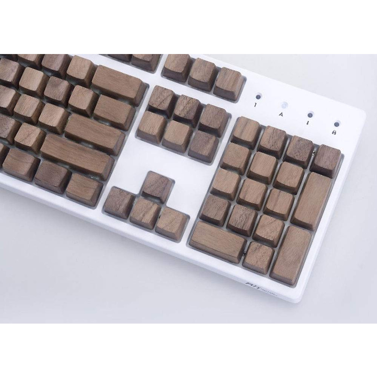 HFSECURITY GH60 Full Set Solid Wood Keycaps Customized Handmade Keycaps for Cherry Mx Switch Mechanical Gaming Keyboard Use Wood Keycaps (104fullkeycaps)