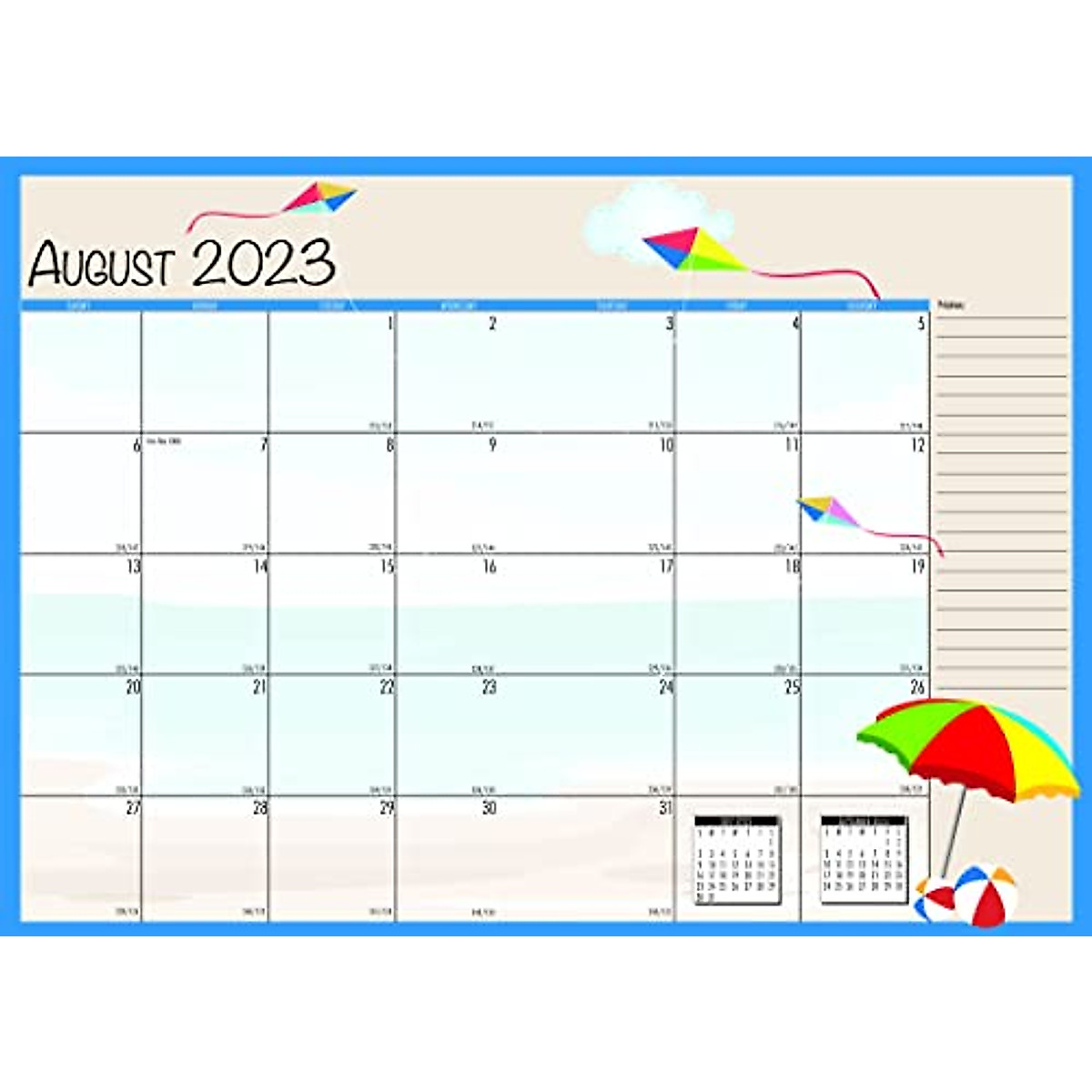 House of Doolittle Seasonal Monthly Planner, Seasonal Artwork, 10 x 7, Light Blue Cover, 12-Month (Jan to Dec): 2023