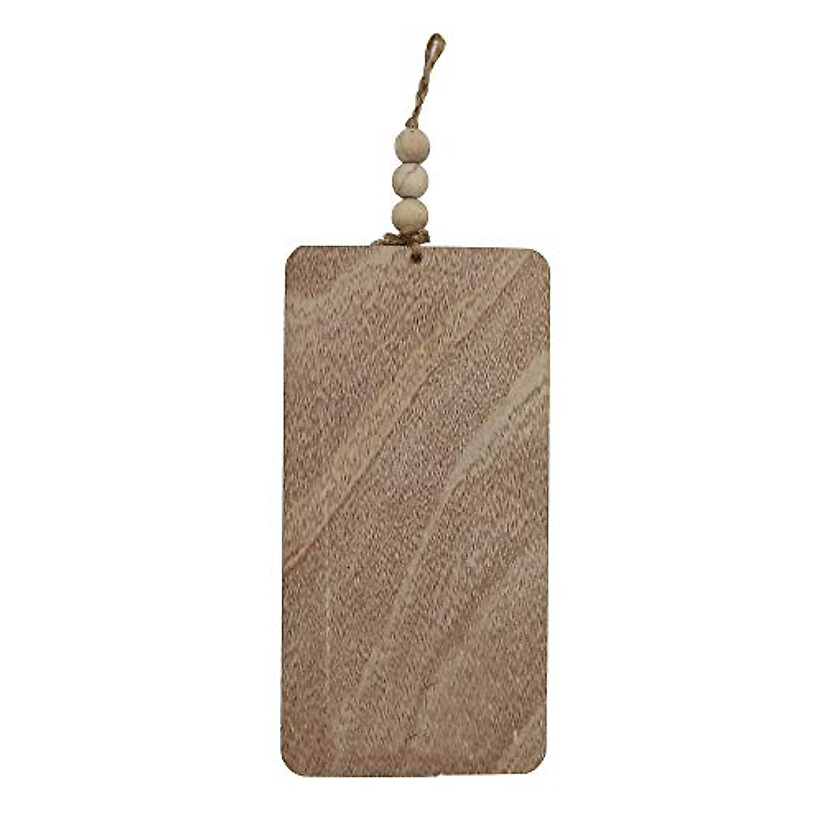 Parisloft Please Remove Your Shoes Wood Wall Plaque with Wooden Bead String Hanger,Cute and Rustic Country Style Home Accessory Gift Sign for Hallway, Entrance or Foyer