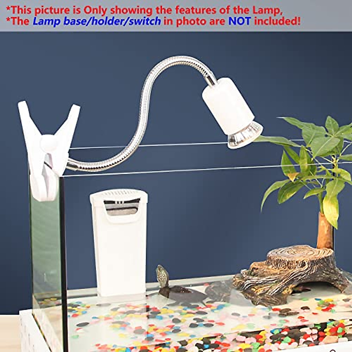 XJhoma Reptiles Habitat Sun Heat Lamp Bulb UVA/UVB Used on E27 Lamp Light Base(Not Included) [Power:50W, Voltage:220V, 4PCS]