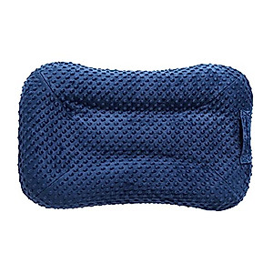 Removable Slipcover for Newborn Lounger, Super Soft Premium Minky Dot Baby Lounger Cover Fit for 29 x 17 x 4 inches Infant Padded Lounger, Ultra Comfortable, Safe for Babies Small Size (Estate Blue)