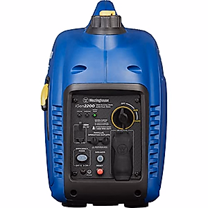 Westinghouse Outdoor Power Equipment 2200 Peak Watt Super Quiet & Lightweight Portable Inverter Generator, Gas Powered, Parallel Capable, Long Run Time