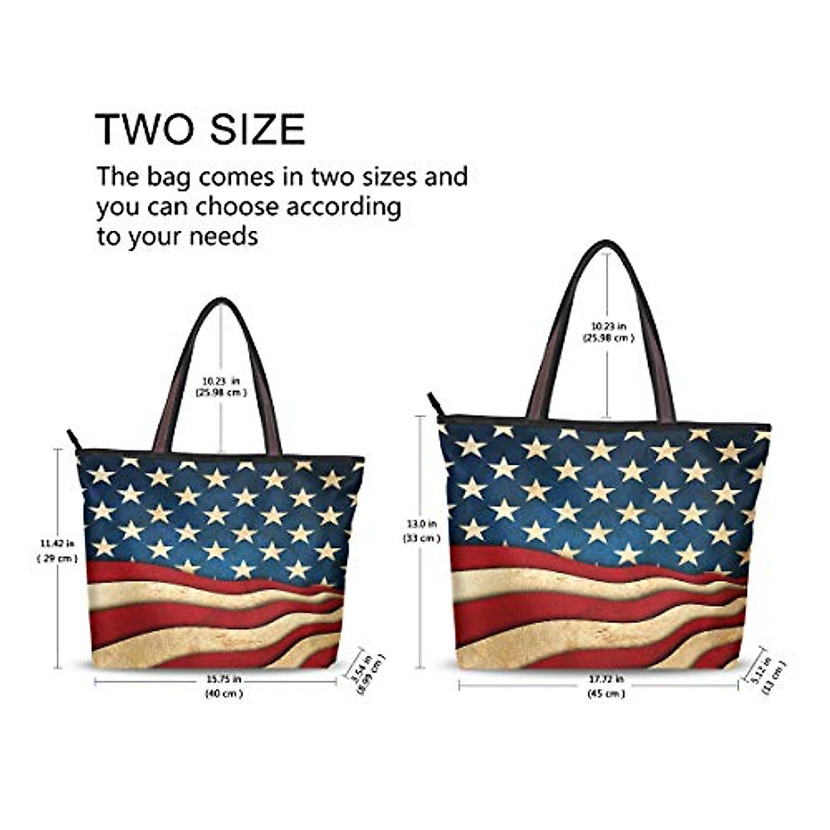4Th Of July American Flag Handbags and Purse for Women Tote Bag Large Capacity Top Handle Shopper Shoulder Bag