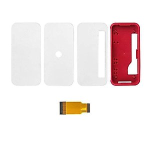 Acxico 1 pcs for Raspberry Pi Zero V1.3 W Case Shell Protection Box ABS （red and White ）