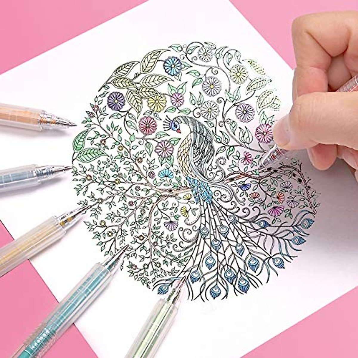 Morandi Colored Gel Ink Pens Retractable 0.5mm Fine Point Assorted Colors for Bullet Journal/To Do List/Making Notes/Art Painting, Pack of 9 (Nordic Style)