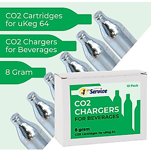 8g CO2 Chargers uKeg 64, 20 Pack