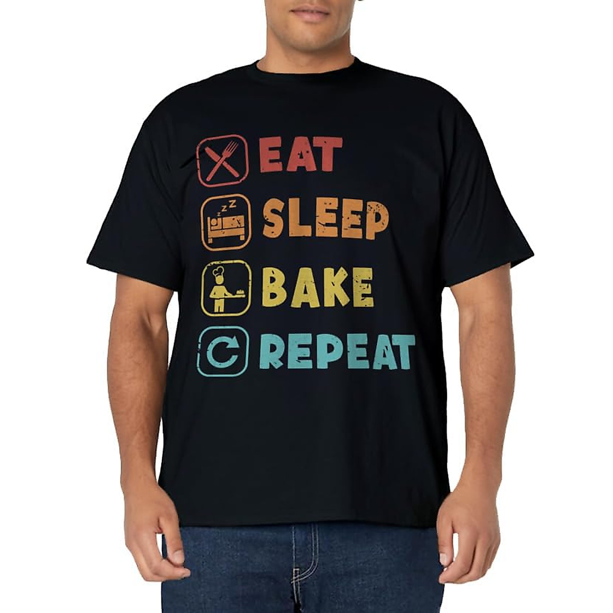 Eat Sleep Bake Repeat Bread Dough Bread Maker Bread Baker T-Shirt
