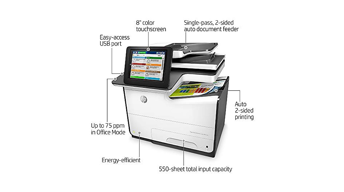 HP PageWide Enterprise Color 586f Printer - Fast & Efficient
