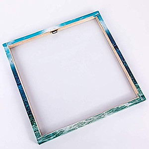 Shenywell Canvas Print Wooden Framed Wall Decor Art Painting 16x20 Inches Easter Crucifixion and Resurrection Home Artwork Bedroom Living Room Easy to Hang