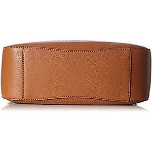 MICHAEL Michael Kors Womens Raven Leather Tote Shoulder Handbag Brown Large