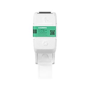 ZEBRA ZSB Series Labels - Potato Starch-Based Printer Label Paper - Recyclable Cartridge for Stickers - Versatile, Cloud-Based Adhesive - Address, 1.25" x 3.5"