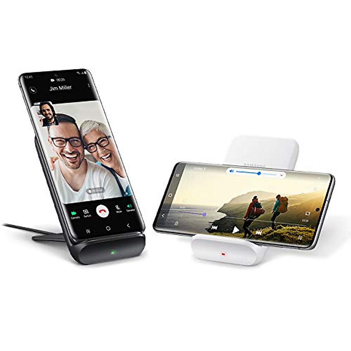 Samsung Electronics Wireless Charger Trio, Qi Compatible - Charge up to 3 Devices at Once - for Galaxy Phones, Buds, Watches, and Apple iPhone Devices, White (US Version)