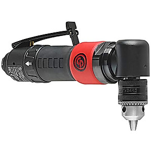 Chicago Pneumatic CP879C - Air Power Drill, Hand Drill, Power Tools & Home Improvement, 3/8 Inch (10 mm), Keyed Chuck, Angle Handle, 0.35 HP / 260 W, Stall Torque 3.2 ft. lbf / 4.4 NM - 2000 RPM