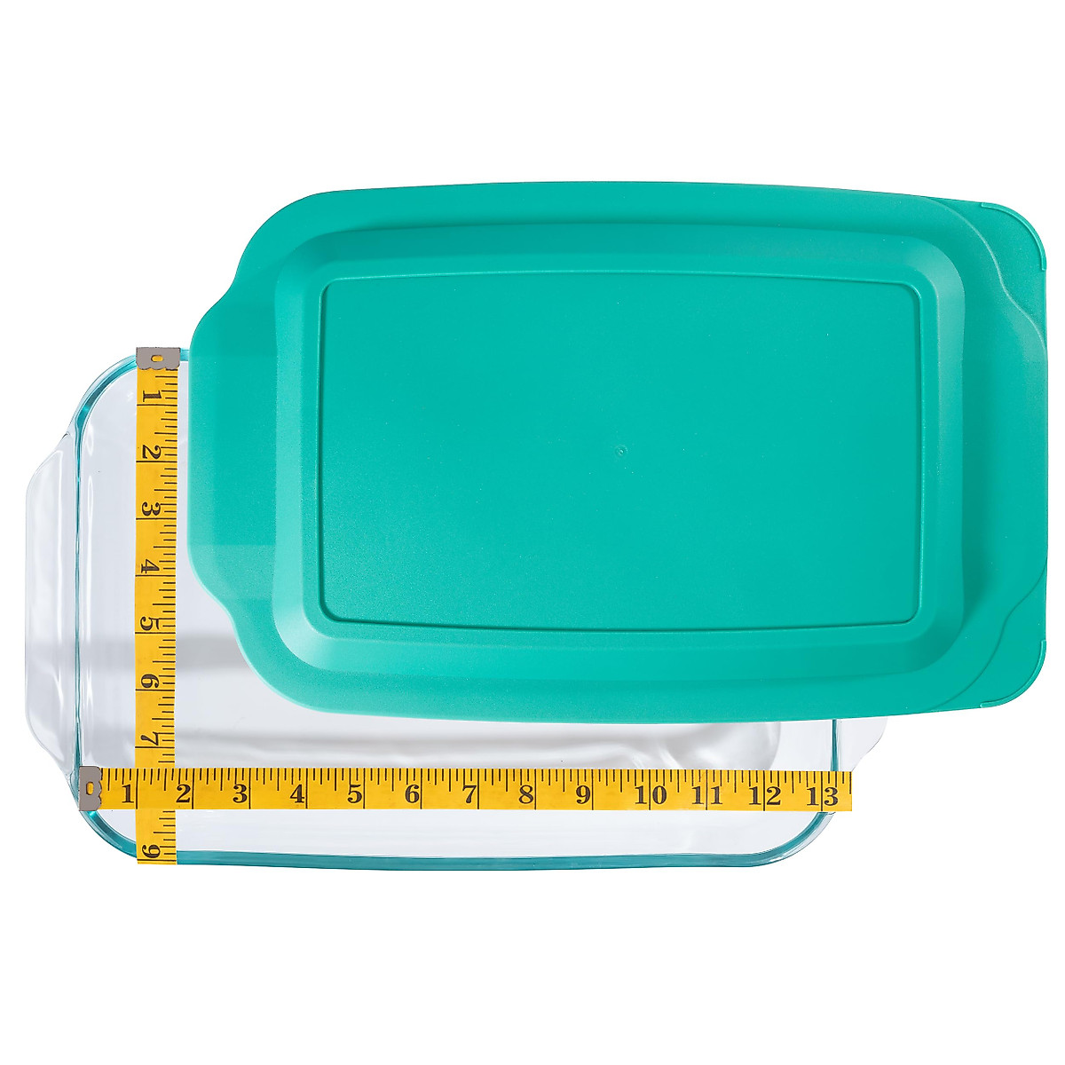 Replacement Lids for Pyrex 9 x 13 Casserole Glass Baking Dish Container Cover 3 QT 233-PC (Turquoise), 2-Pack