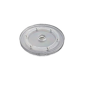 FixtureDisplays® 6" Clear Plastic Spinner Lazy Susan Turntable Organizer for Spice Rack Table Cake Kitchen Pantry Decorating 16972-NPF