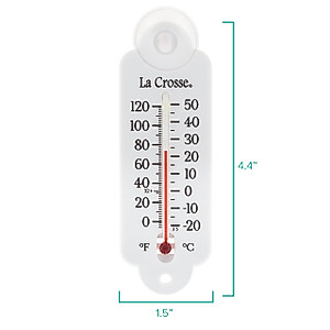 La Crosse 204-111 4.4 inch Small Tube Analog Thermometer
