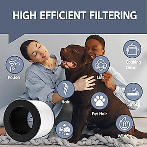 Nispira True HEPA Replacement Filter Compatible with Medi MA Air Purifier Model 14 14W 14B. 1 Pack