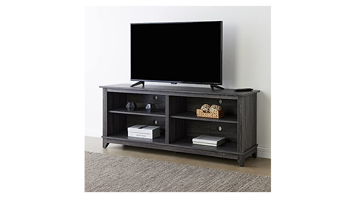 Modern 58" ROCKPOINT TV Stand - Stylish Storage Solution