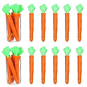 Refrigerator Sealing Clips, Cute Carrot Shape Food Bag Clips with Storage Box, Food Bag Sealer Clips for Kitchen, 2 Pack, 10 Pieces Total
