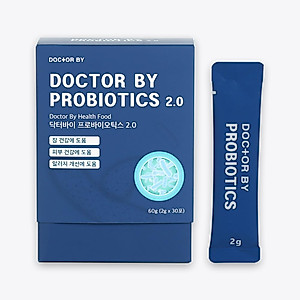 Doctor by Pet Probiotics for Dogs Digestive Health | Dog Probiotic Supplements for Dog Diarrhea and Dog Gas Relief (30 Individual sachets)