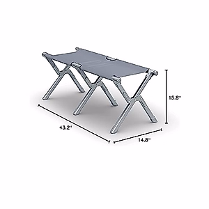 Dometic GO Compact Camp Bench | Seats 2 | Silt | Lightweight | Sturdy Outdoor Seating | Carrying Case Included