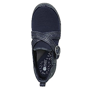 BZees Womens Indigo Loafer, Navy Blazer Mesh Fabric, 9 US