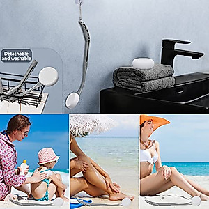 Lotion Applicator for Back, 20.5” Back Lotion Applicator, Back Lotion Applicators for Your Back, Easy Reach and Washable, Back Self Tanner Applicator