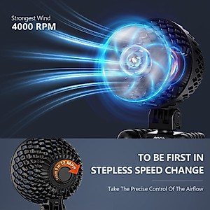 EOGD 2022 Newest USB Desk Fan with Stepless Speed Control, 4.2" Desk Fans Small Quiet Personal Fan with Strong Wind Up To 12MPH, 360° Rotatable Mini Table Fan With Removable Fan Guard (Grey)