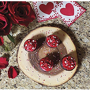 Lipper International 1040B Acacia Bark Slab Board for Serving Cheese, Crackers, and Hors D'oeuvres, Medium, 10" - 12"