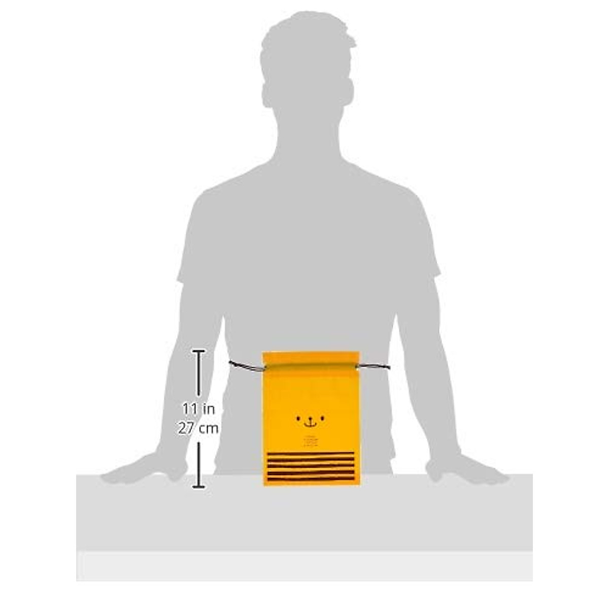 ヘッズ(Heads) CDB-4NS Gift Bag, Drawstring Bag, Bear, Orange-SS (20 Pieces)