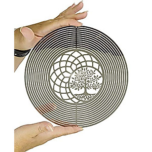 VP Home Tree of Life Dreamcatcher Kinetic Wind Spinner for Yard and Garden Wind Spinner Outdoor Metal Large Hanging Dreamcatcher Decor 3D Garden Art Wind Sculpture Spinners Kinetic Art Decorations