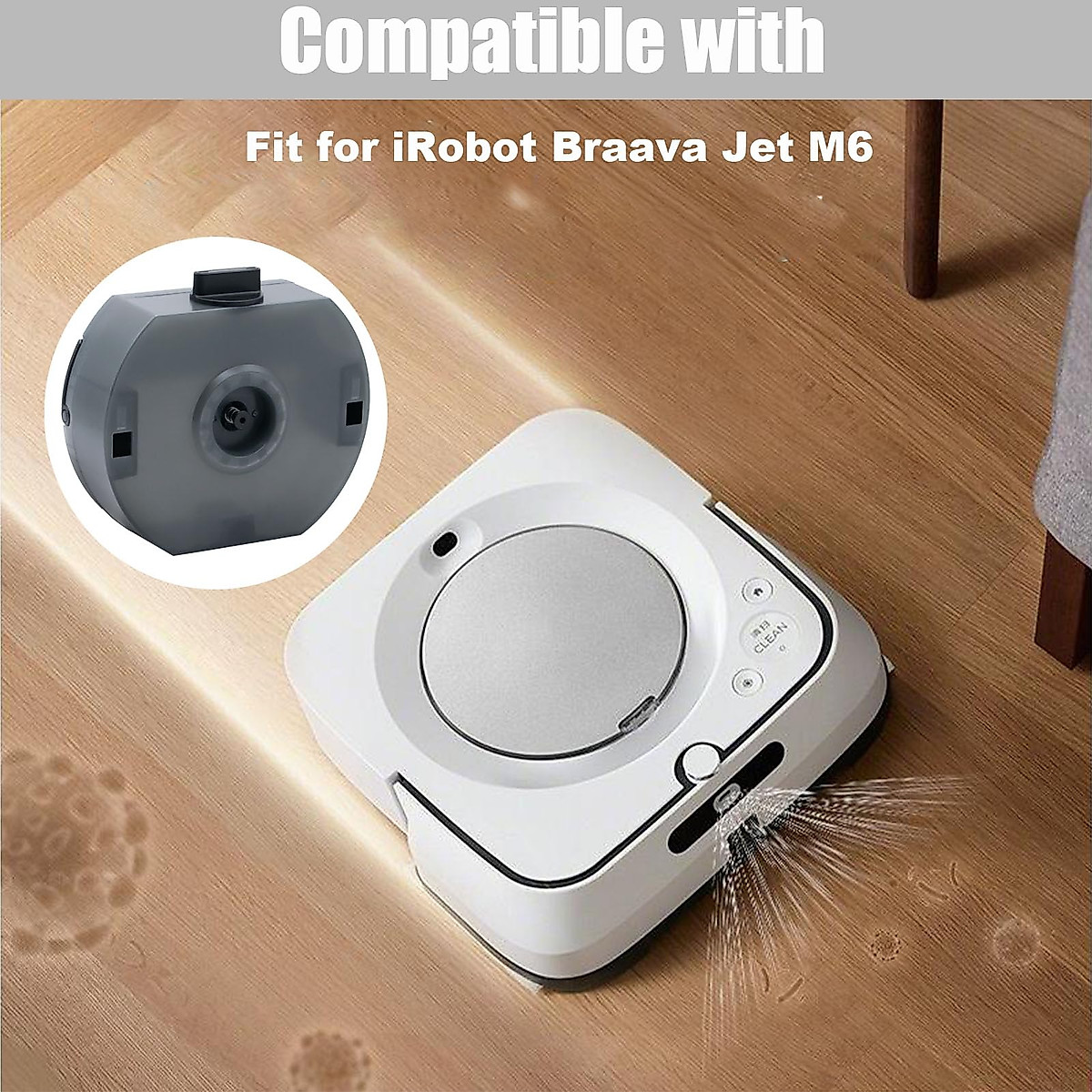 Dxyue Water Tank Box Replacement Compatible with IRobot Braava Jet M6 6110 6012 6112 6113 Ultimate Robot Vacuum Cleaner