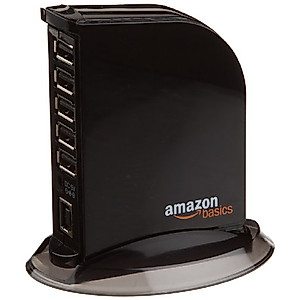Amazon Basics 7 Port USB 2.0 Hub Tower with 5V/4A Power Adapter, Black