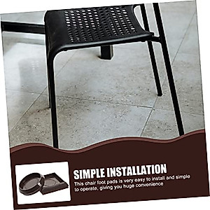 STOBOK 16 Pcs Chair Pad Professional Furniture Wheel Caster Cups Bed Stoppers to Prevent Sliding Square Furniture Caster Cups Rug Replaceable Furniture Coasters Non-Slip Furniture Pad