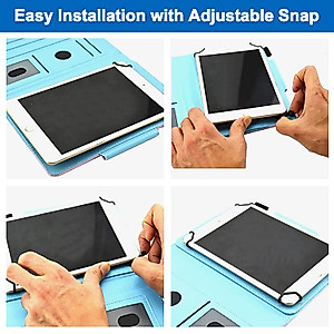 JZCreater 10 Inch Tablet Case, Universal 10 10.1 Inch Android Tablet Cover, Multi-Angle Viewing Stand Case for 9.5-10.5 Inch Tablet, Green Marble