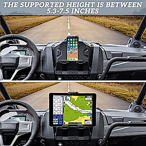 Electronic Device Mounts with Storage Box Organizer Tray for RZR PRO XP, SAUTVS Electronic Device Phone Tablet GPS Holder for Polaris RZR PRO XP/ XP4 2020-2023 RZR PRO R/Turbo R 2022 2023 Accessories